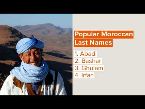 Top Moroccan Last Names With Meanings