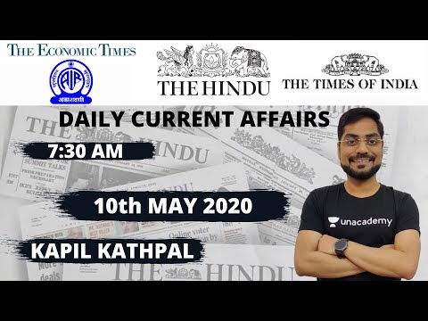The Hindu Analysis- Daily Current Affairs (10th May 2020) by Kapil Kathpal
