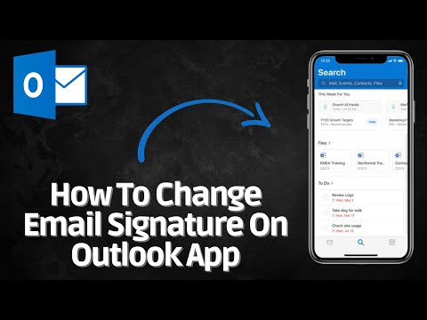 How To Change Email Signature On Outlook App