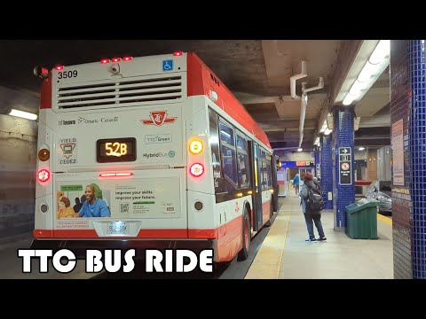 TTC Route 52B Bus Ride From Lawrence Station To Westwood Bus Terminal