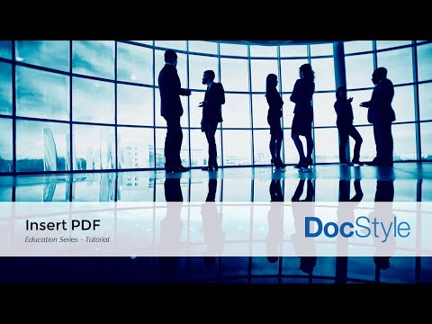 Insert PDF Pages into Word Documents using the DocStyle Ribbon.