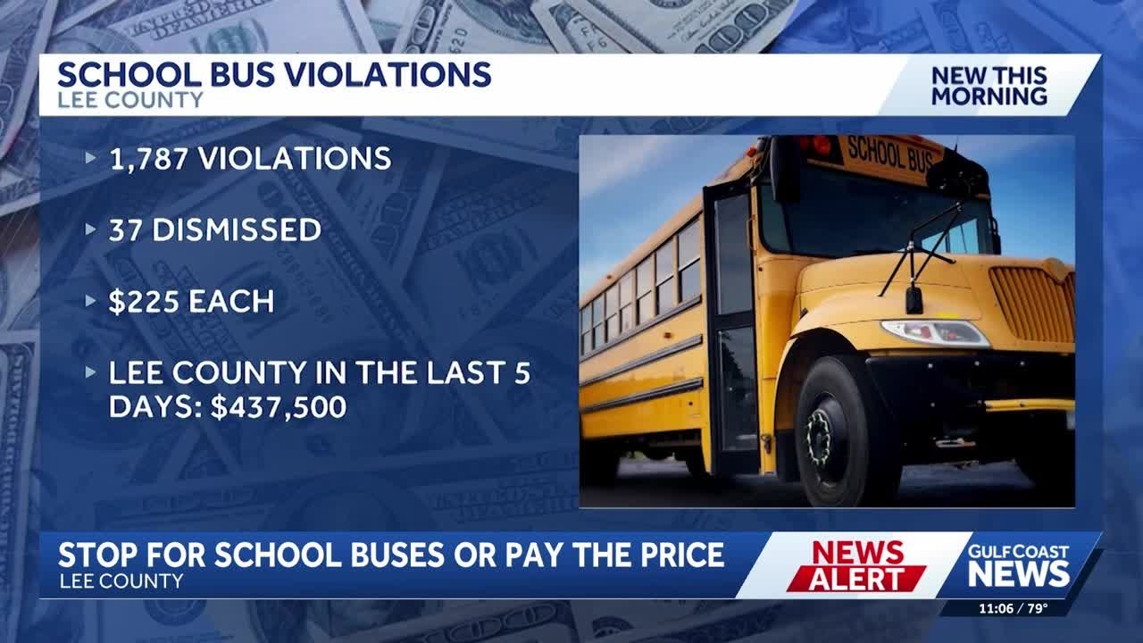 Lee County school bus cameras catch 1,750 violations in first week of enforcement
