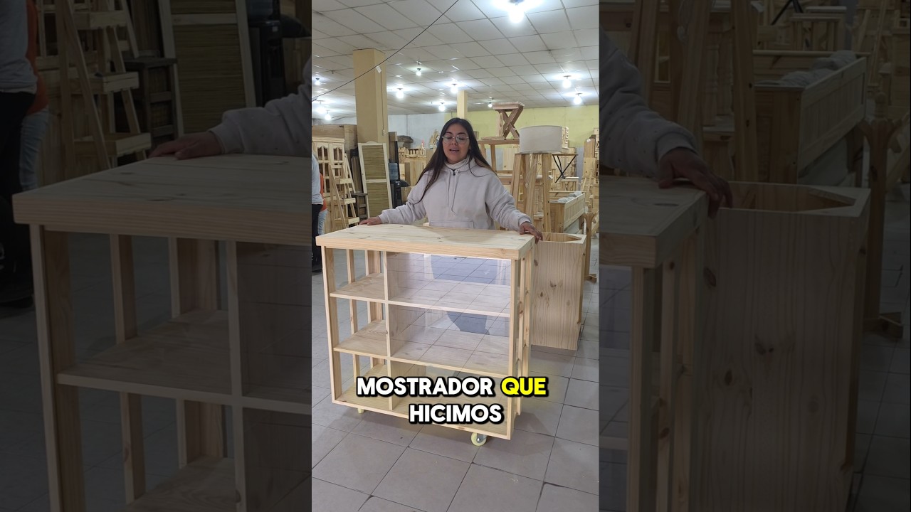mostrador a medida con vidrio, ideal como exhibidor de mercaderia
