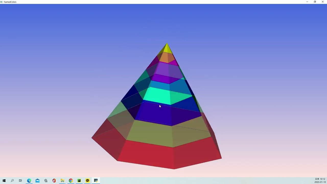 VTK Python Example - NamedColors