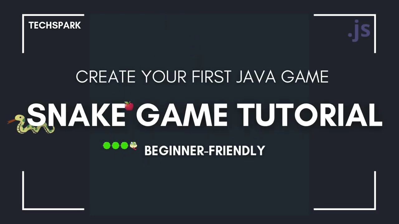 Snake Game Tutorial | Create Your First Java Game 🐍