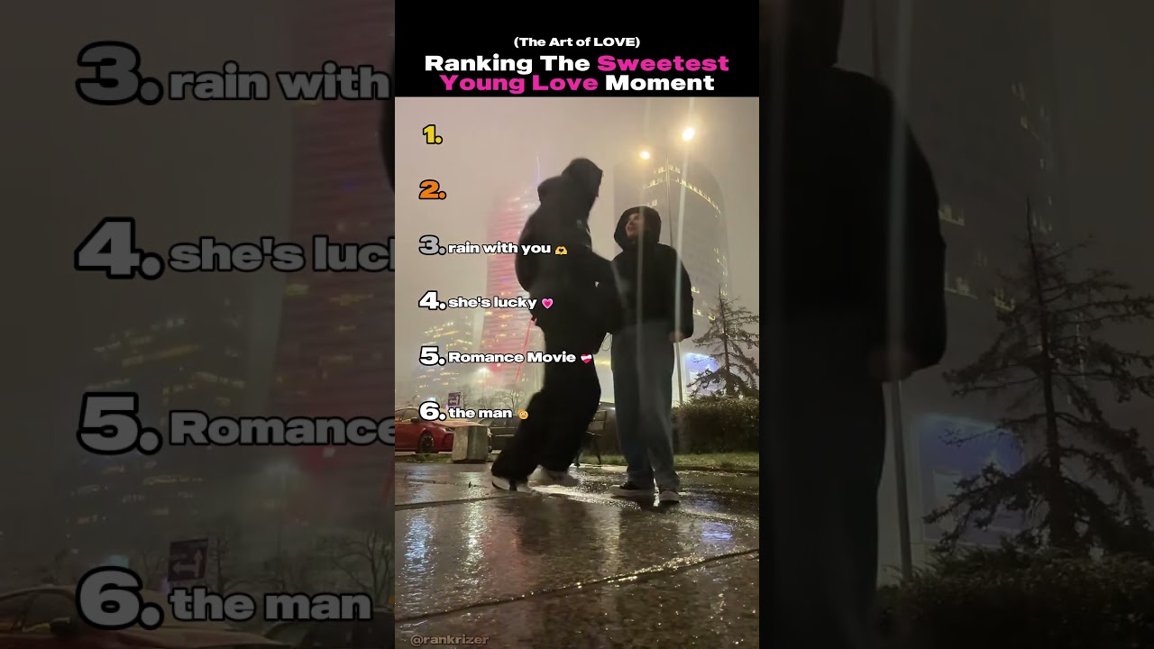 Ranking The Sweetest Young Love #love #sweet #beautiful #shorts