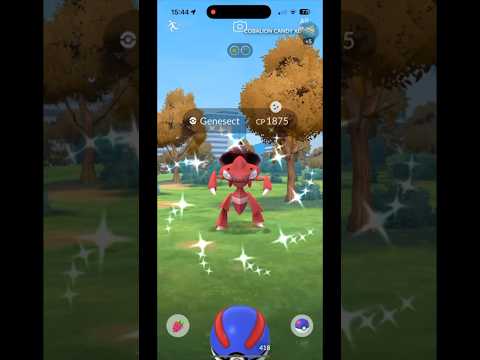 #Shiny #Genesect from mission. Not a one hit catch. #pokemongo #pokemon #shinygenesect
