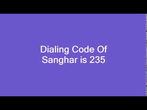 Dialing Code Of Sanghar is 235