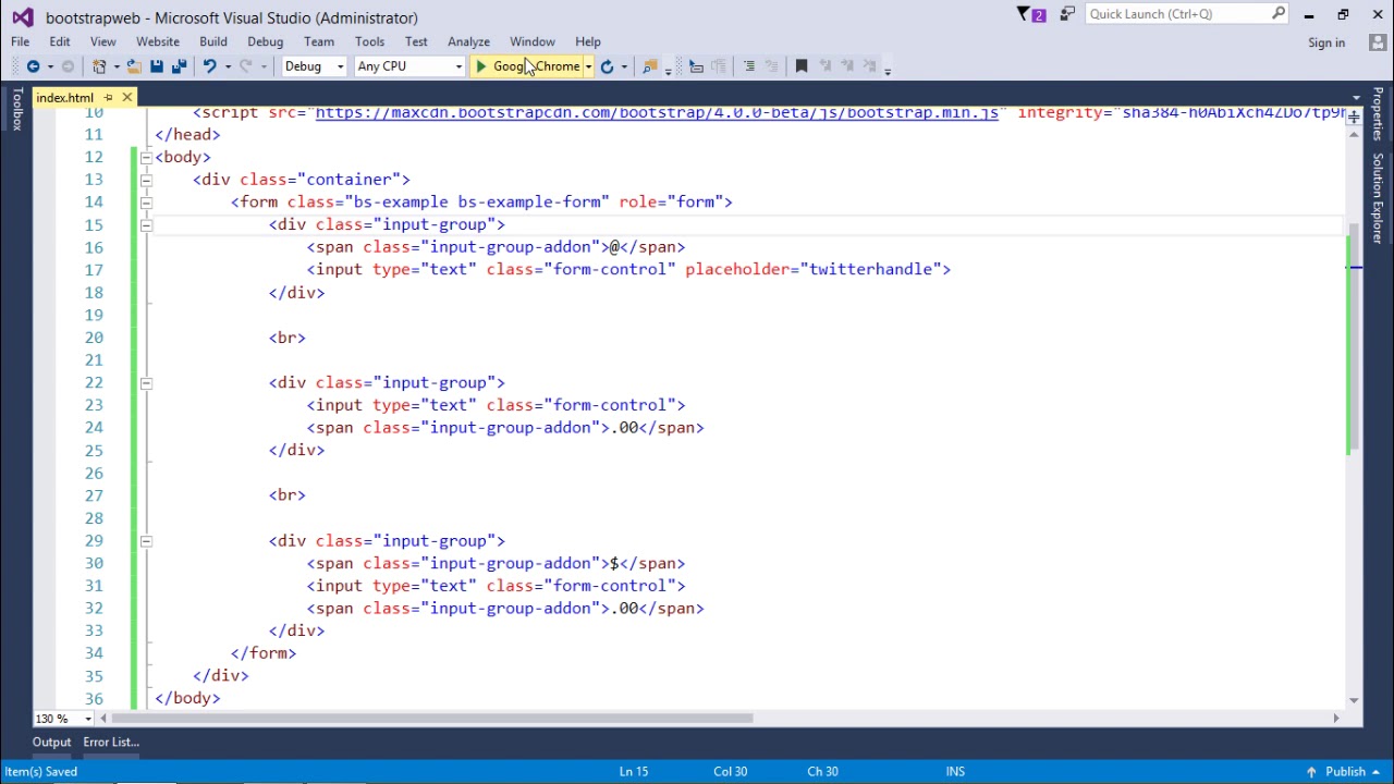 Bootstrap - Input Groups