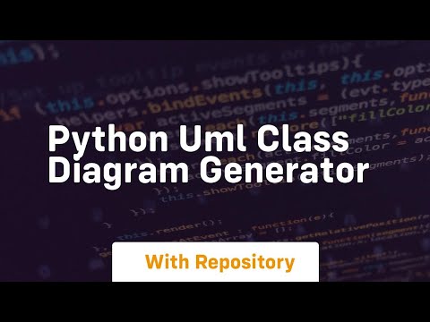 python uml class diagram generator
