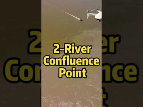 #shorts30 Mississippi and Missouri River Confluence, Aerial View | Must Visit