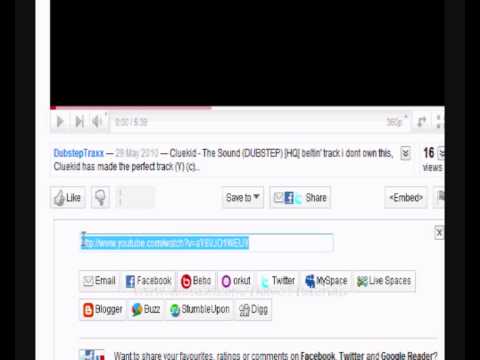 3 Ways To Find The URL Of A Youtube Video - NEW Layout 2010