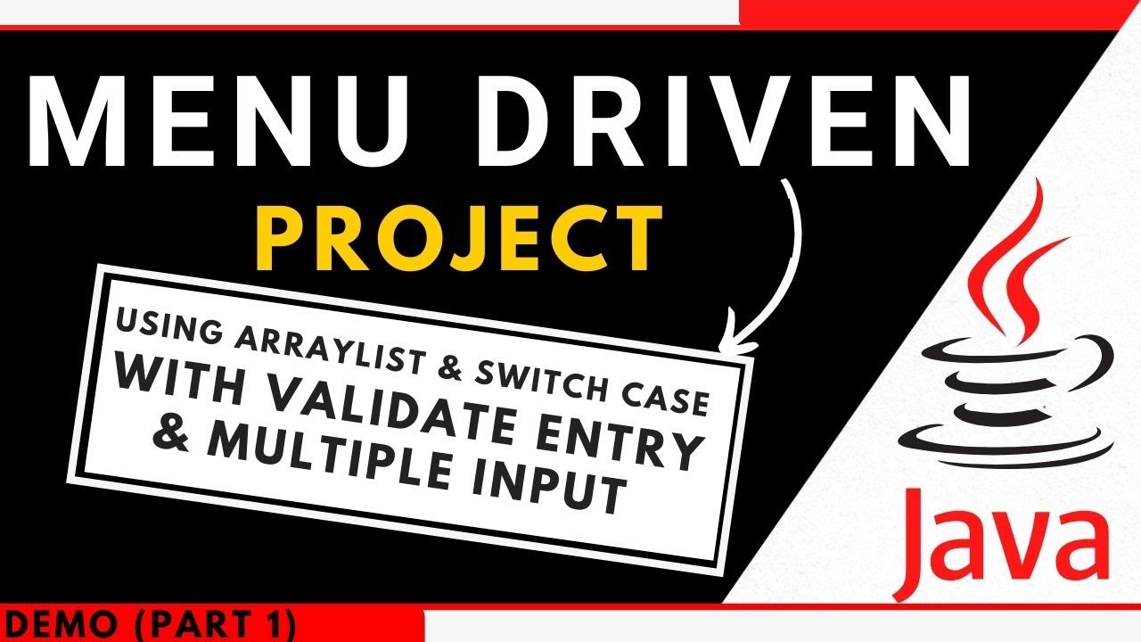 How to  make Menu Driven Program in java using switch case and do-while loop |(part 1)