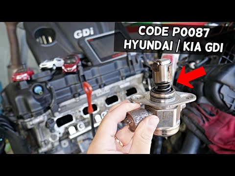 HYUNDAI KIA GDI CODE P0087 FUEL RAIL PRESSURE SENSOR PRESSURE LOW GDI 1.4 1.6 2.0 2.4