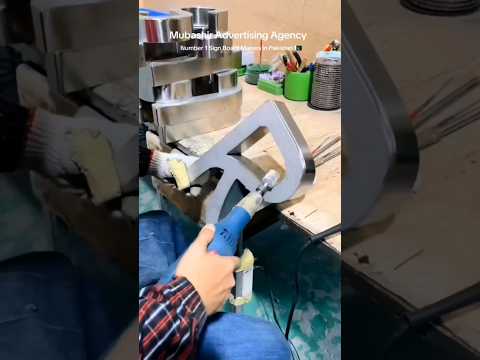 Steel Letters Making - 3D Stainless Steel Letters Sign Board.