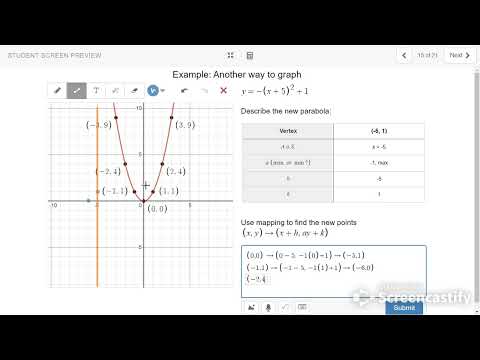 U4L3 Vertex Form - Mapping