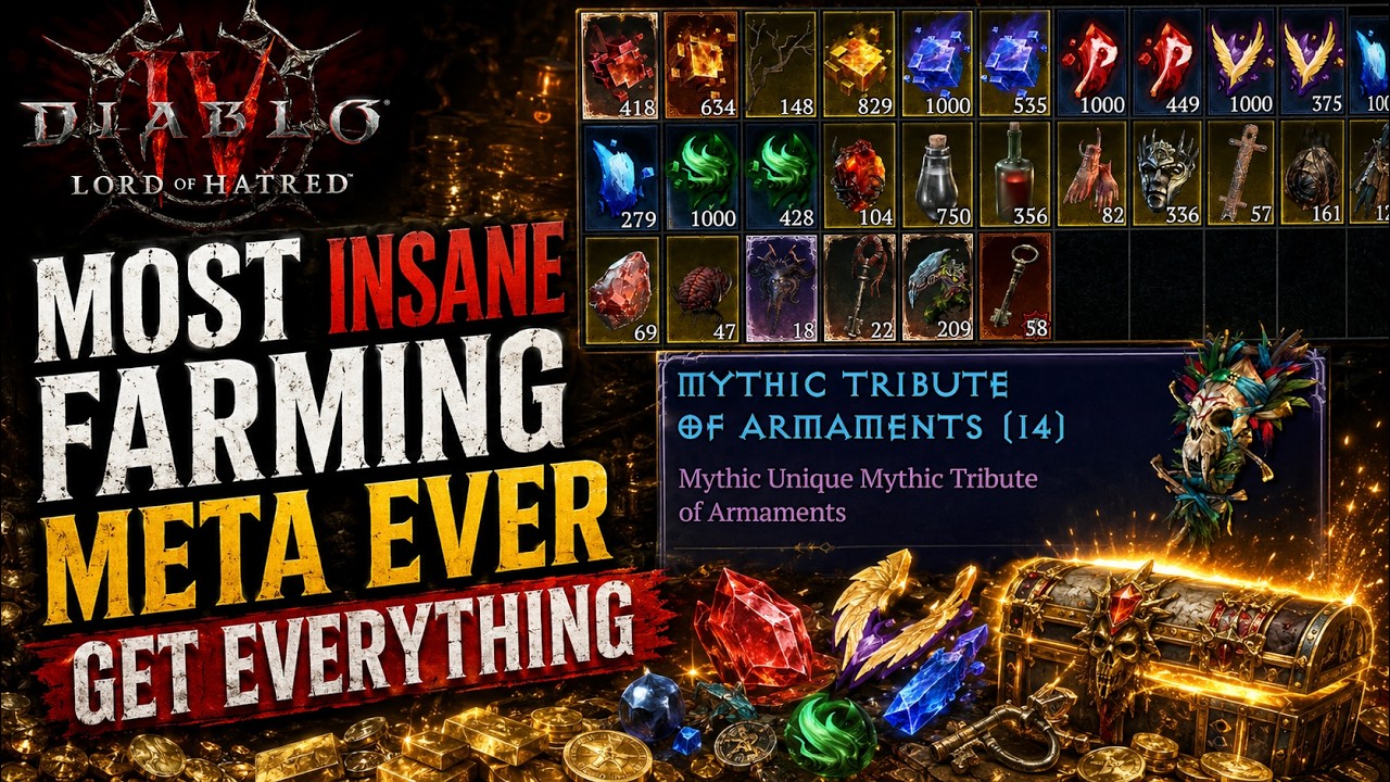 MOST INSANE FARMING META EVER — GET EVERYTHING | Diablo 4 Lord of Hatred