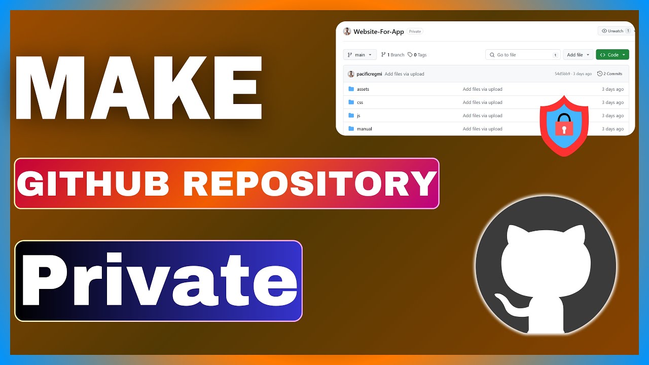 How To Make GitHub Repository Private | Change Public Repository To Private In GitHub