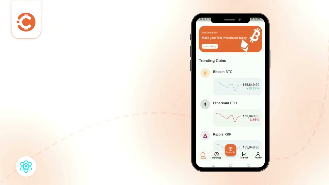 CryptoWallet React Native UI KIT - Android template, iOS template