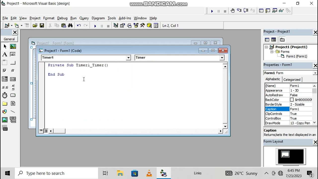 VB 6.0,SHAPE AND TIMER