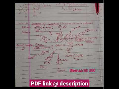 ALL REACTIONS OF BENZENE DIAZONIUM CHLORIDE|CLASS 12 CHEMISTRY