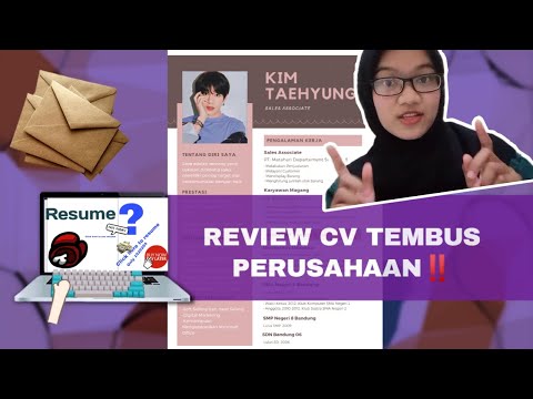 DIJAMIN CV TEMBUS HRD✅ REVIEW CV TERBARU ‼️ WAJIB NONTON