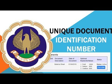 Unique document Identification number UDIN - Verify Financial statement & Certificate attested by CA