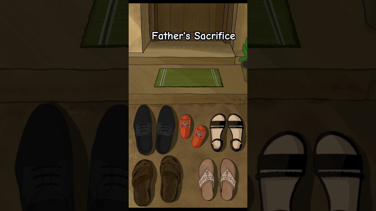Father's Sacrifice 💚♥️💙 #family #father #sacrifice #viral #trending #shorts #viralvideo #ytshorts