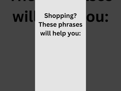 6 English Phrases to Use When Shopping #english #englishgrammar #easyenglisheveryday