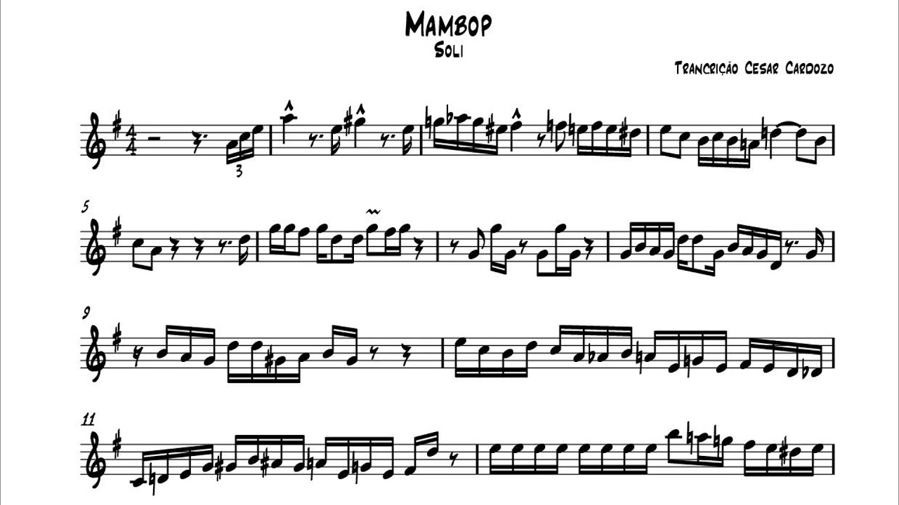 Mambop Soli - Download das transcrições em  PDF na descrição