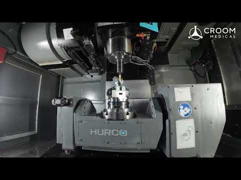 Femoral Knee Implant CNC Machining | 5-Axis Hurco VMX30Ui | Orthopedics Manufacturing