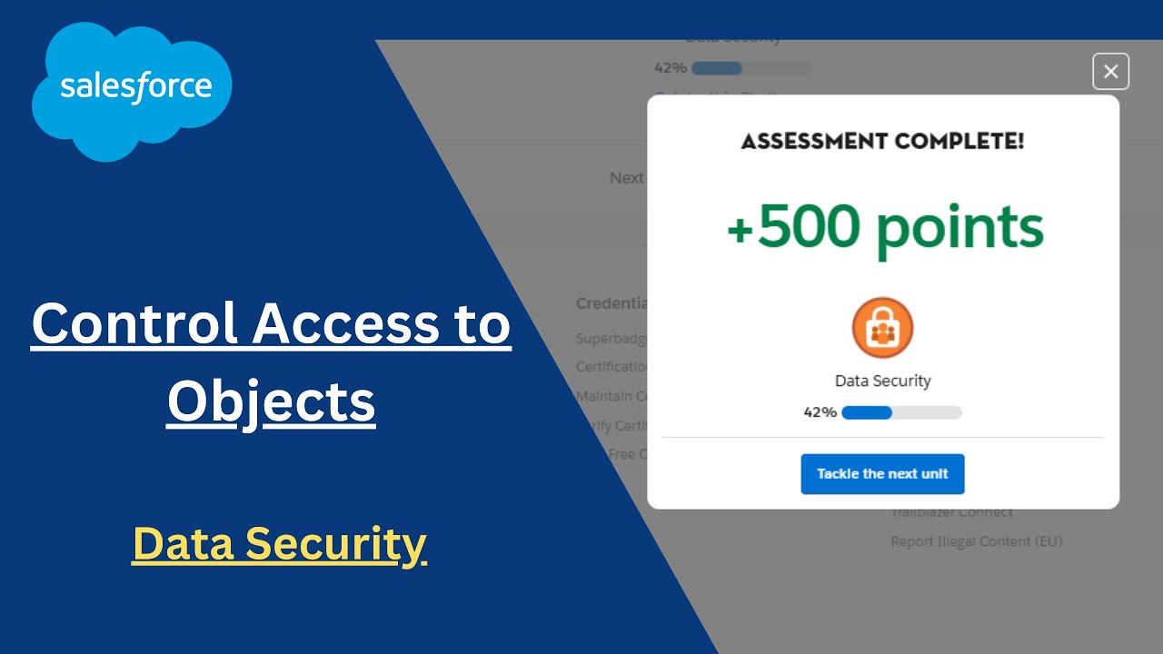 Control Access to Objects | Data Security | Trailhead / Salesforce