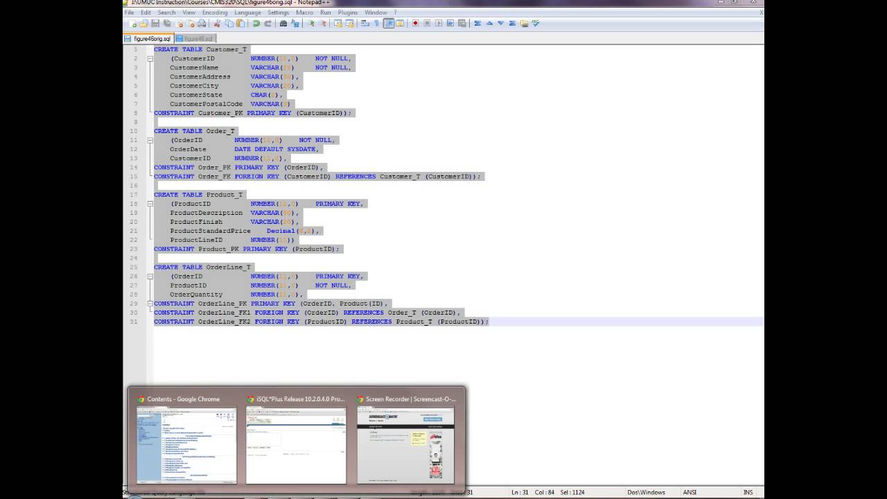CMIS320 iSQL*Plus