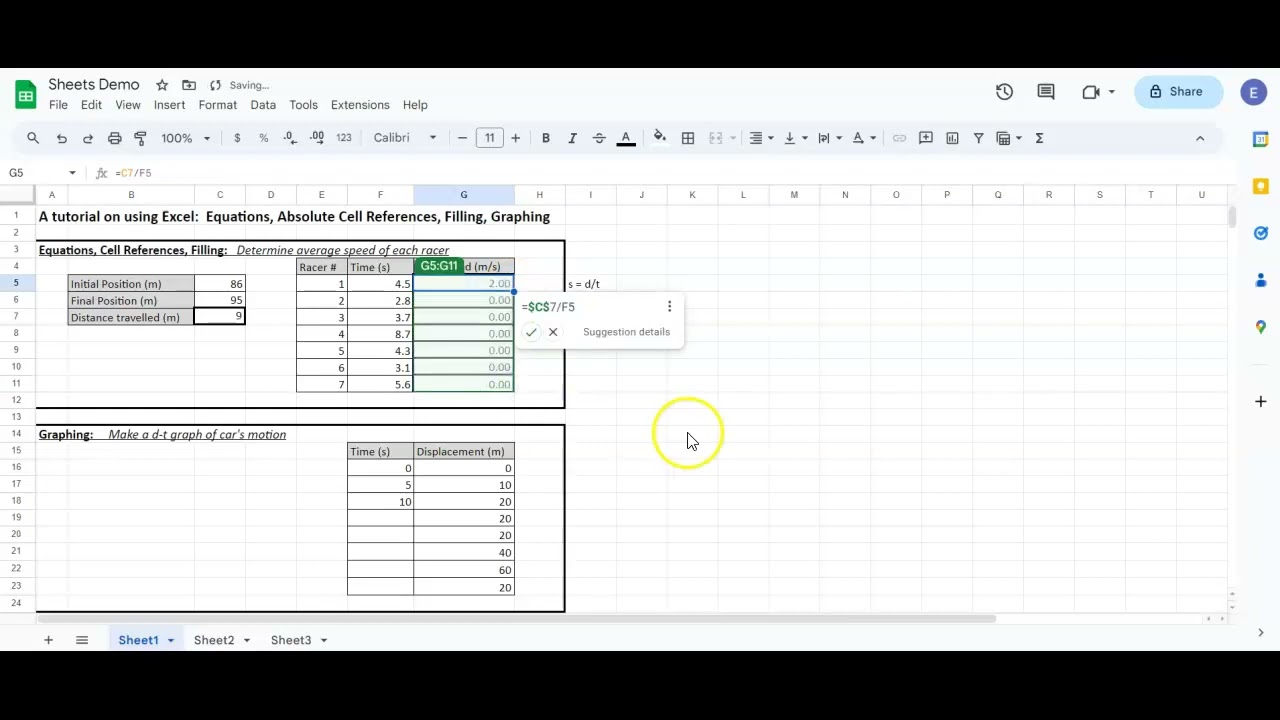 Using Sheet Formulas