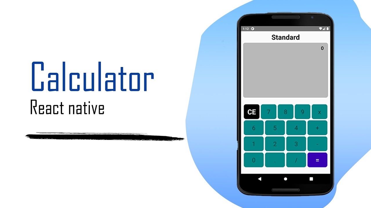 Build a Calculator app | react native | no talking