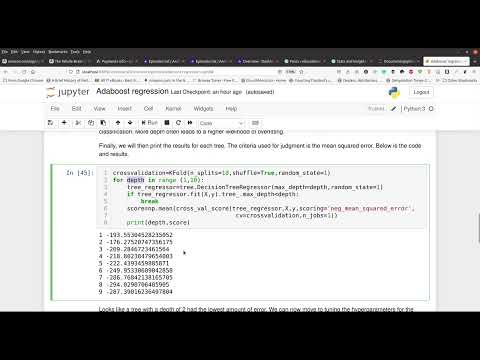 AdaBoost Regression with Python VIDEO | educational research techniques
