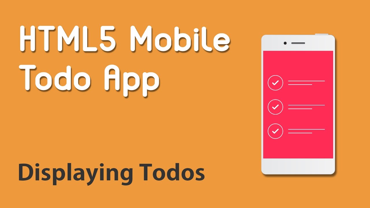 HTML5 Programming Tutorial | Learn HTML5 Mobile Todo App - Displaying Todos