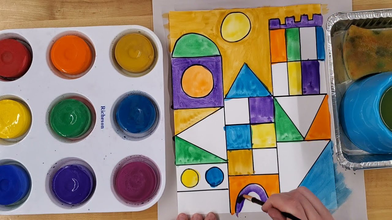 Paul Klee Shape Cityscape - 2nd/3rd Grade
