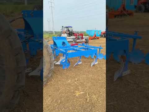 tractor plowing and rotary tillage with soil combiner without soil furrow" "ploughing" #viralvideo