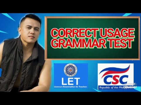 CORRECT USAGE: GRAMMAR TEST