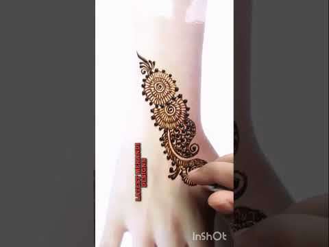 Easy kids mehndi designs | Mehndi design for baby girl hands | Simple girls henna designs