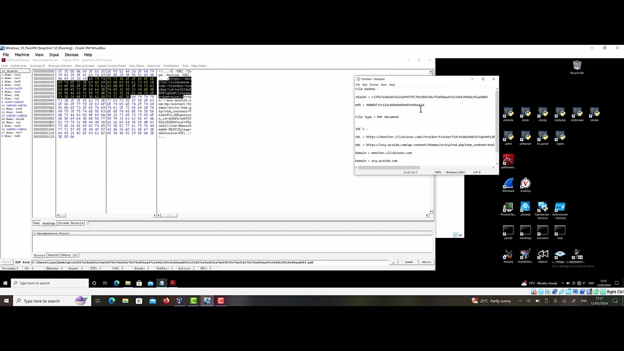 Malicious Document Analysis   PDF Sample #4