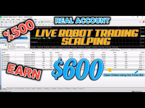 Best Forex Robot 2023 - Live Robot trading scalping +$600 EARN TODAY