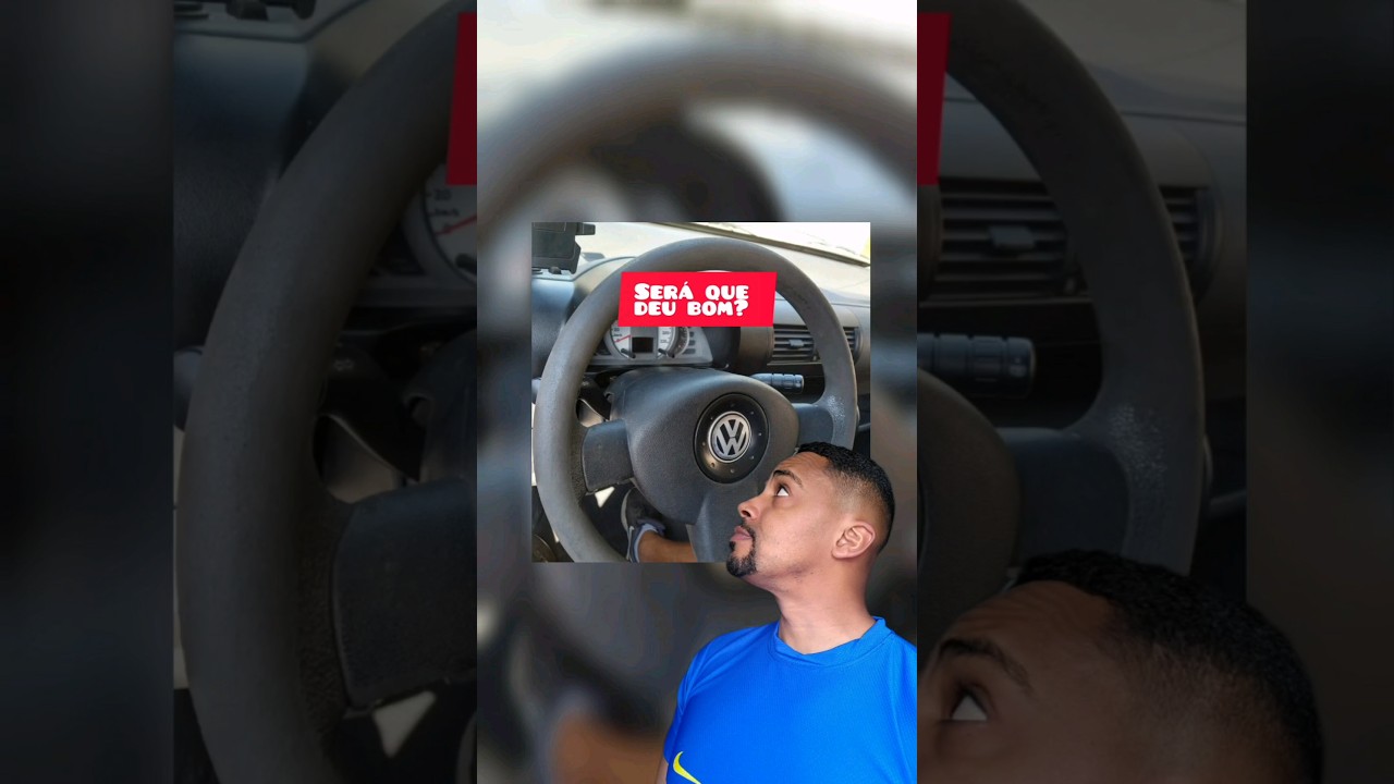 Antes e depois do volante do CrossFox  #revestimentodevolante #antesedepois #crossfox