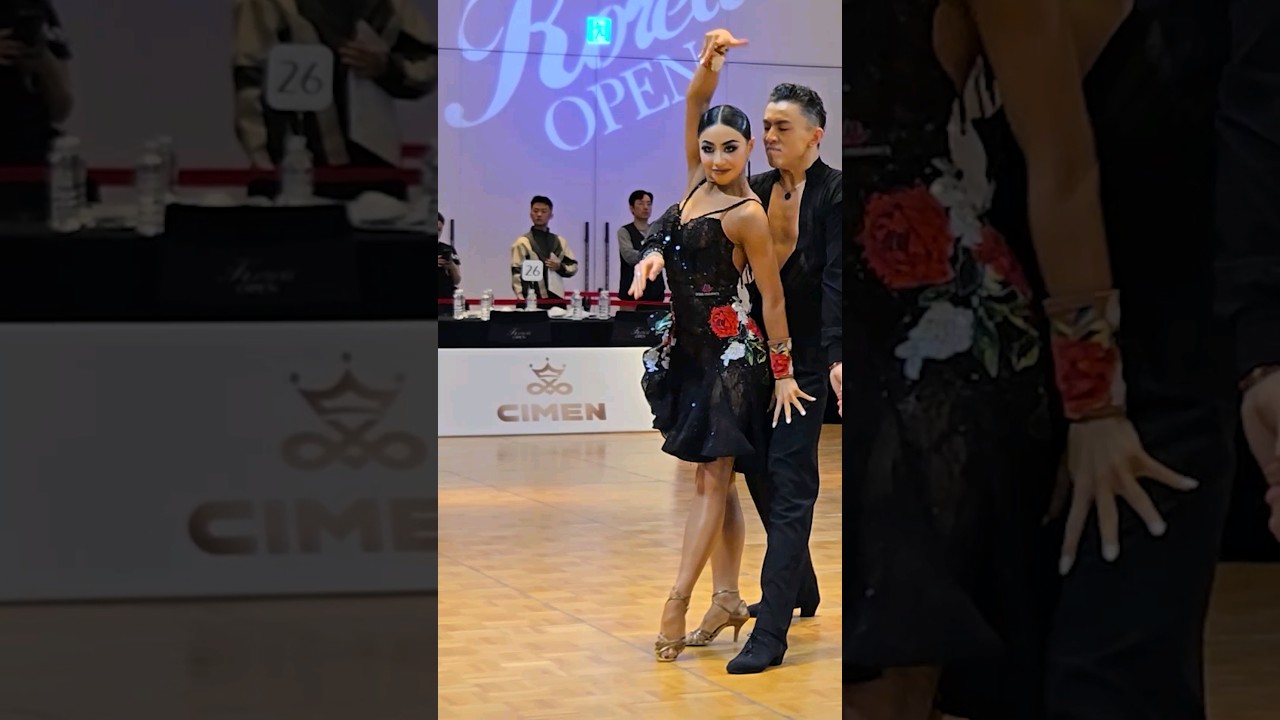 Hao Jiang & Rebecca Liu (China)  Rumba Asia Amateur Latin 아시아 아마추어 라틴 1R Korea Open
