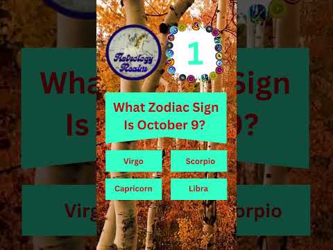 October 9 Zodiac Sign #quiz #zodiacsigns