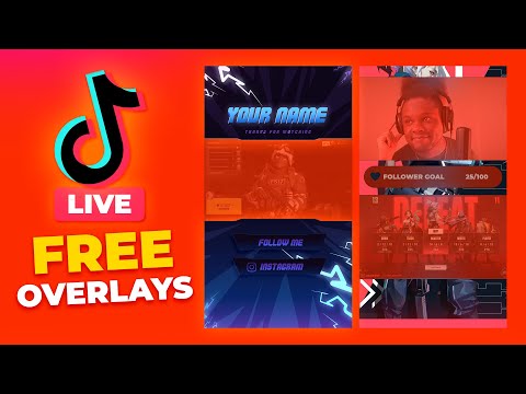 FREE Tiktok Live Overlays! Tiktok Live Studio Overlay Templat