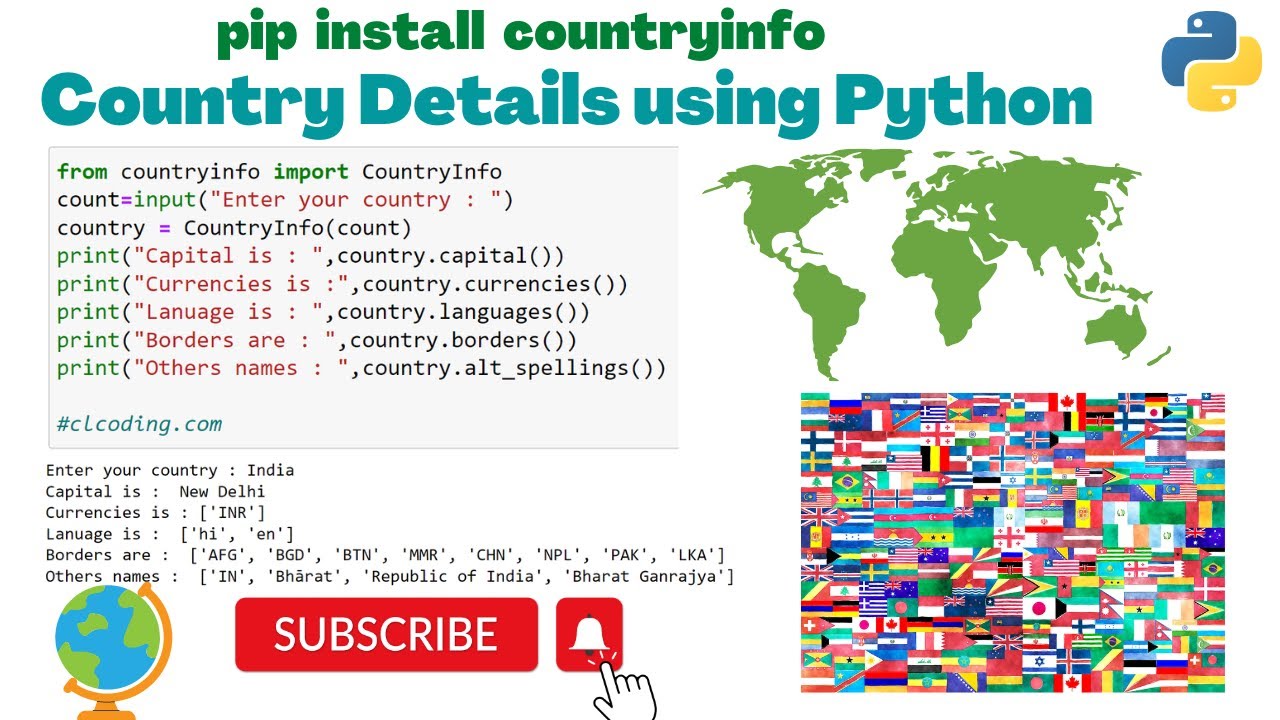 Day 129 : Country Details using Python