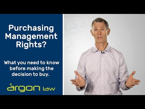 What are Management Rights? | Legal Advice from a Sunshine Coast Commercial Lawyer | Argon Law
