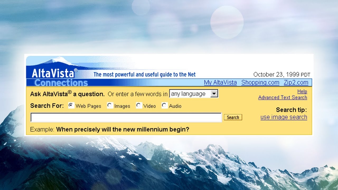 Before Google, there was Altavista!